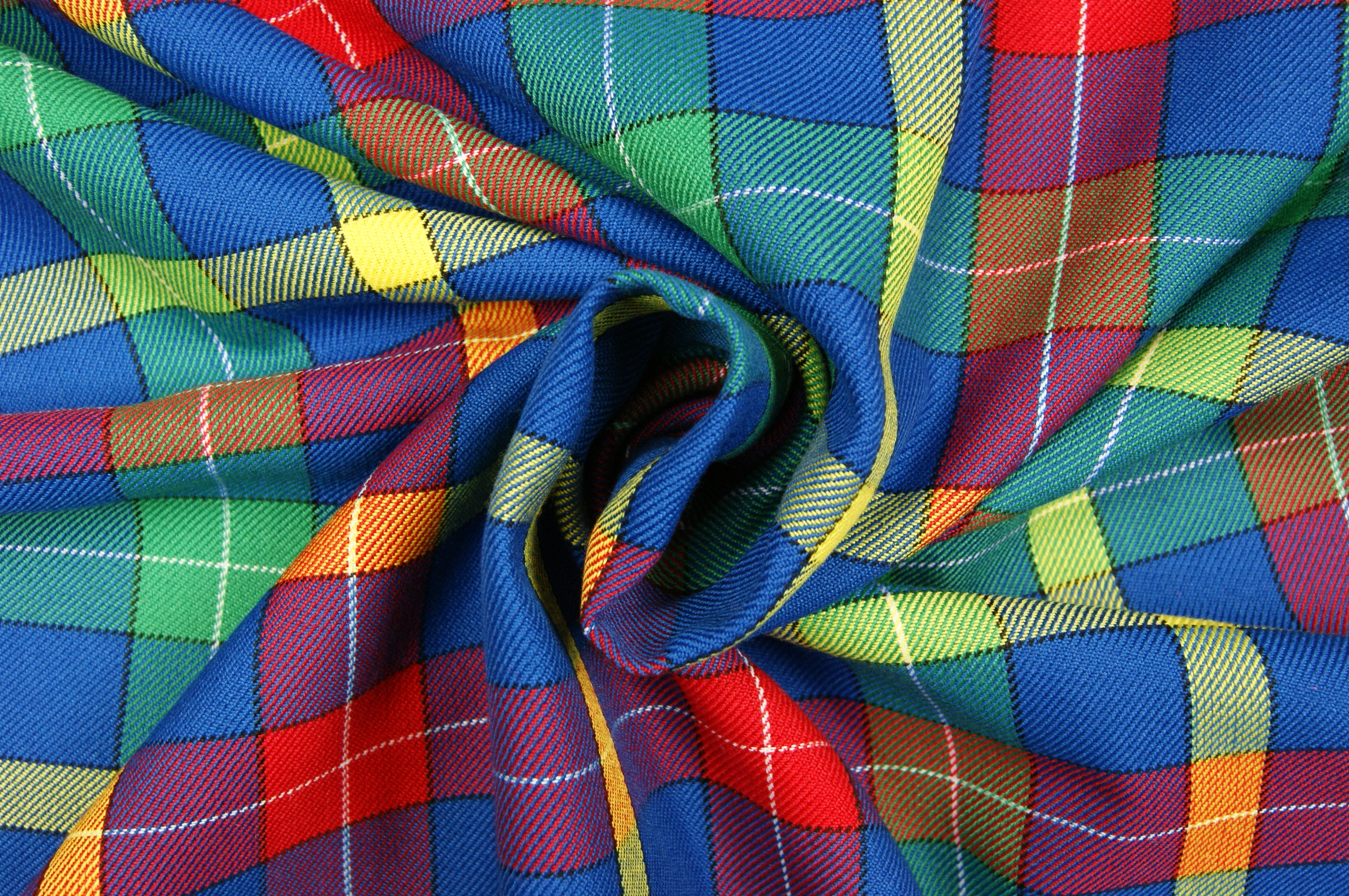 Schotse ruit kobalt/geel/groen/rood